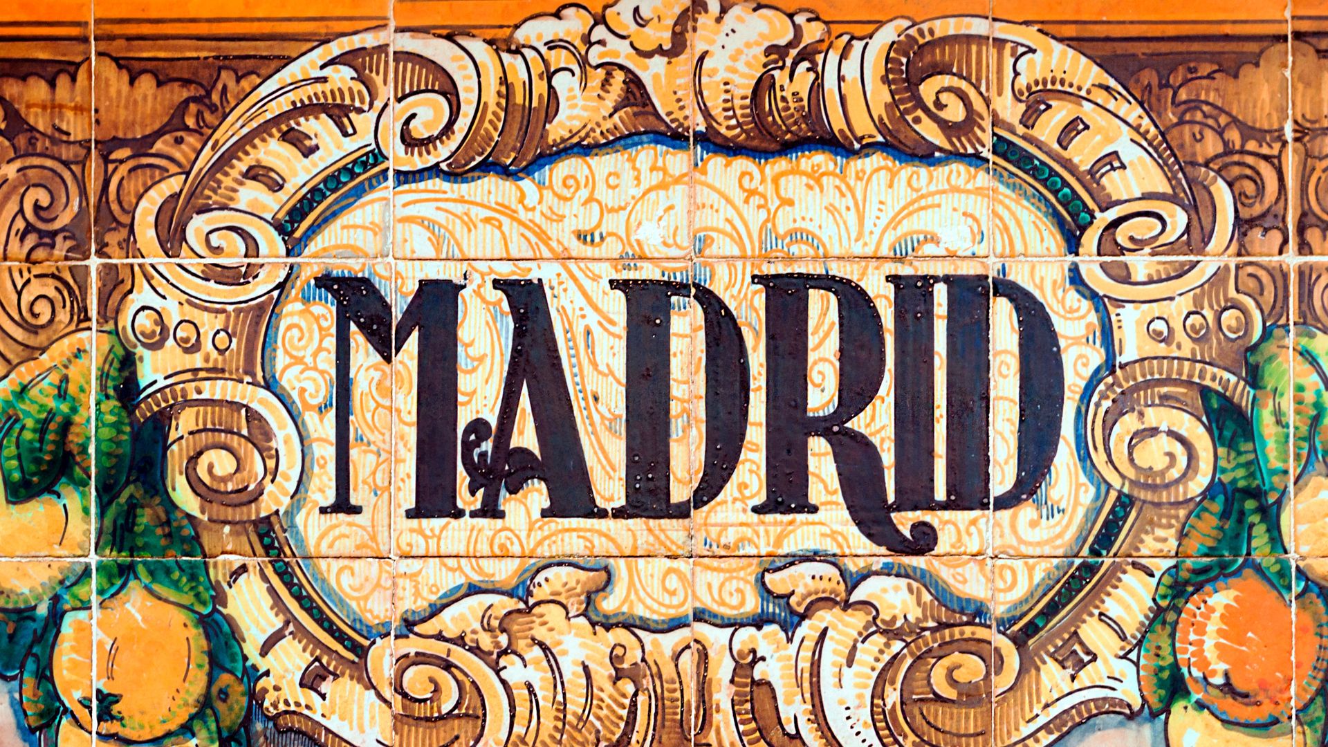 madrid name in tiles | GetAway Travel LLC